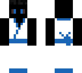 dark shadow with white robe | Minecraft Skin