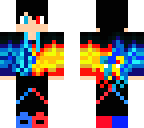 RED BLUE GAMER | Minecraft Skin