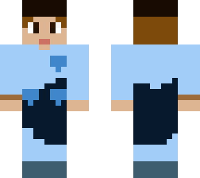 BAJU RAYA BIRU CAIR | Minecraft Skin