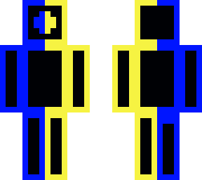 half yellow half blue | Minecraft Skins