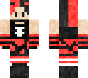 MALL GOTH RED GIRL | Minecraft Skin