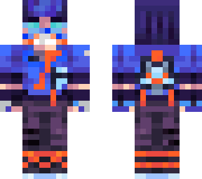 yoru valorant blue yoru remastered yoru edit | Minecraft Skins