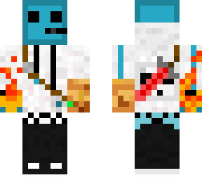 Blue Slime Gamer | Minecraft Skin