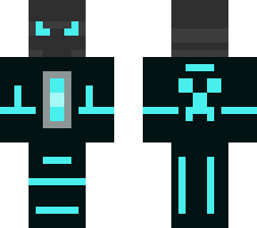 Cool light blue armour | Minecraft Skin