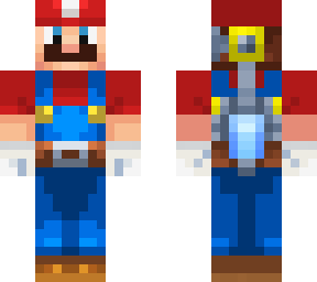 mario FLUDD-mario mashup pack skin port | Minecraft Skin