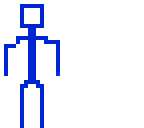 BLUE STICK MAN | Minecraft Skin