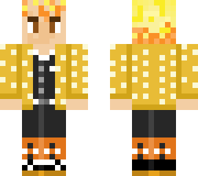 demon slayer zenitsu | Minecraft Skins