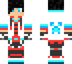 Ice and Fire in harmony | Minecraft Skin
