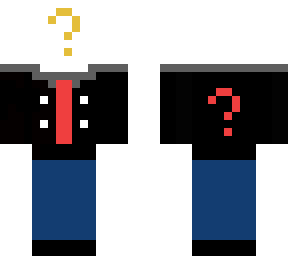 question mark in suit | Minecraft Skins