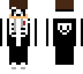 Skeleton outfit from rec room | Minecraft Skin
