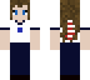 Girl in England football shirt | Minecraft Skin