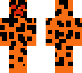 8-bit Magma Creeper | Minecraft Skin