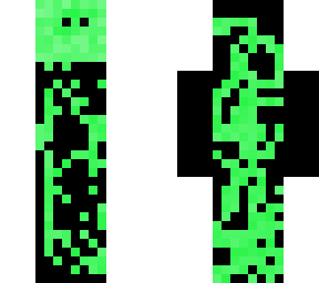 Black creeper | Minecraft Skin