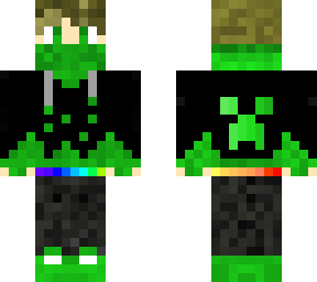 Green Gamer Boy Minecraft Skins