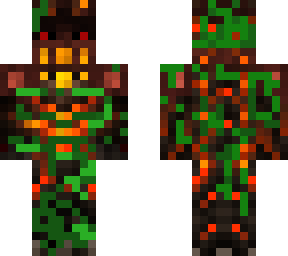 mossy fire BOSS | Minecraft Skin