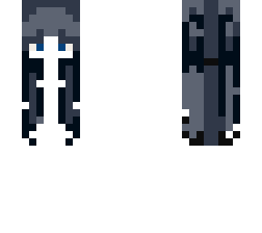 Nightfall Rush - Female Hair Base | Minecraft Skin