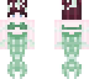 Brown hair merfolk | Minecraft Skin