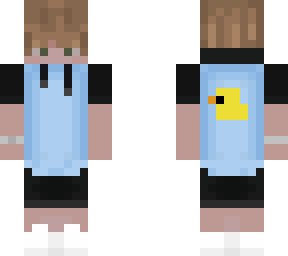 Blue Summer Blonde Duck Boy Shorthair Green Eyes Minecraft Skins