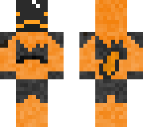 Protogen (orange) | Minecraft Skin