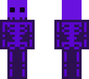 purple skeleton | Minecraft Skin