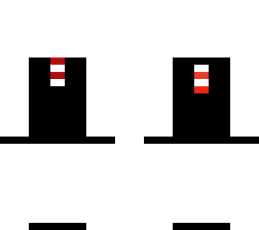 white and black creature | Minecraft Skin