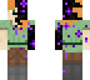 Half Ender Alex | Minecraft Skin