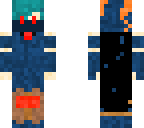 Demon girl with tattered cape | Minecraft Skin