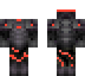 Netherite Red Base Armor Minecraft Skins