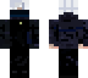 Anime Gojo Cool Blindfold Minecraft Skins
