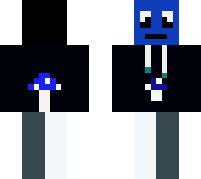 Blue mooshroom | Minecraft Skin