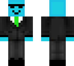 Blue slime agent | Minecraft Skin
