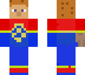 Captain Steve (captain marvel+Steve) | Minecraft Skin