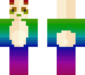 Rainbow Panda | Minecraft Skin