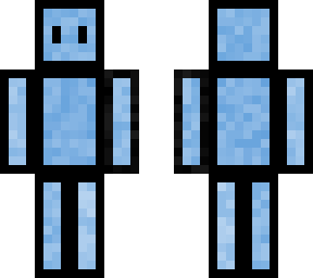 Simply cubed blue skin | Minecraft Skin