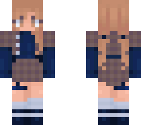 recolor blue e girl tan | Minecraft Skins