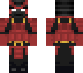 Red Japanese Samurai | Minecraft Skin
