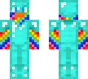Papera Arcobaleno Full Set Di Diamante | Minecraft Skin