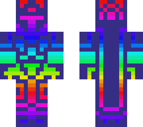 Rainbow knight | Minecraft Skin