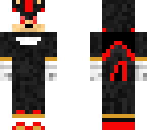 shadow the hedgehog | Minecraft Skins