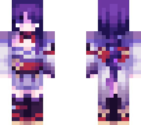 Raiden Shogun Minecraft Skins