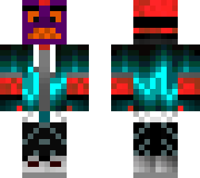 SlimeFury con mscara del cubo zombi de Geometry Dash | Minecraft Skin