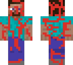 blood steve | Minecraft Skins