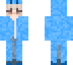 blue axo concept - cutedevilz cancer zodiac base | Minecraft Skin