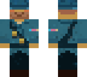 trans pride soldier | Minecraft Skin