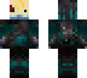 Ice themed beserker human mask off | Minecraft Skin