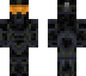 Matte Black Master Chief | Minecraft Skin