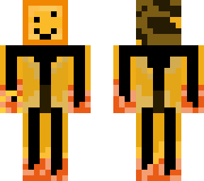 Fireball Boi (Face on Hand) | Minecraft Skin