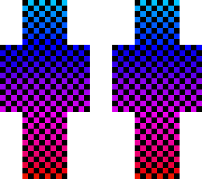 Checker Pattern Illusion Gradient | Minecraft Skin