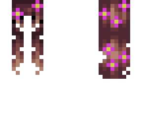 Flowery hair base | Minecraft Skin