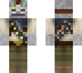 Skeleton Nathan Drake | Minecraft Skin